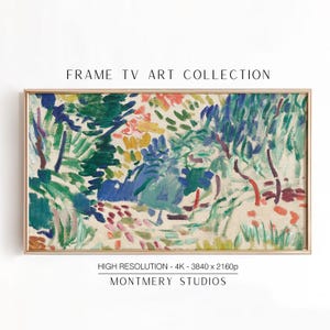 Henri Matisse Frame TV Art Set of 4, Modern Abstract Landscape, 3D ...