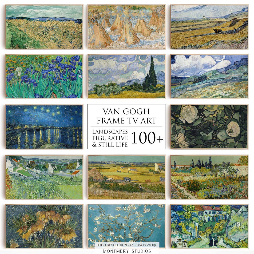 Van Gogh Frame TV Art Bundle, 100+ Famous Artworks, Rare Paintings by ...