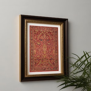 Vintage Persian Rug Wall Art Set of 3, Vintage Tapestry Print, Antique ...