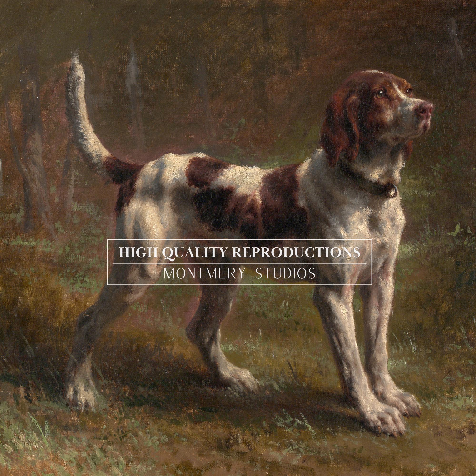 Limier Briquet Hound Print, French Hunting Dog Art, Vintage Realistic ...