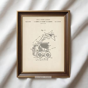 15 Vintage Construction Patent Prints, Heavy Equipment Posters ...