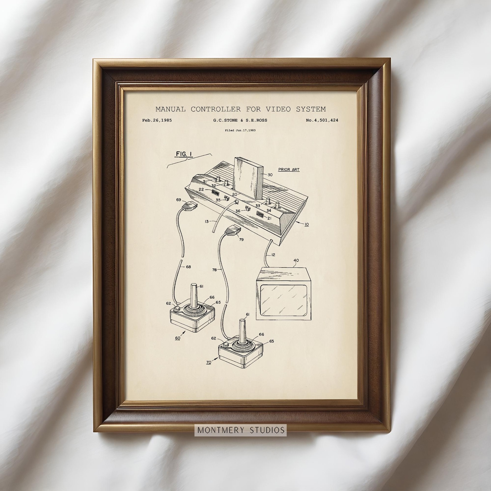 Vintage Video Game Patents, Retro Gaming Prints, Gamer Wall Art ...