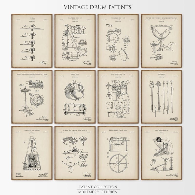Drum Kit Posters - Etsy