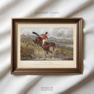 Vintage Hunting Lithographs Set of 16, Fox Hunting Prints, English ...