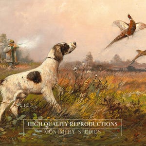 Hunting Dogs Gallery Wall Art Set of 10, Hunting Dog Prints, Farmhouse ...