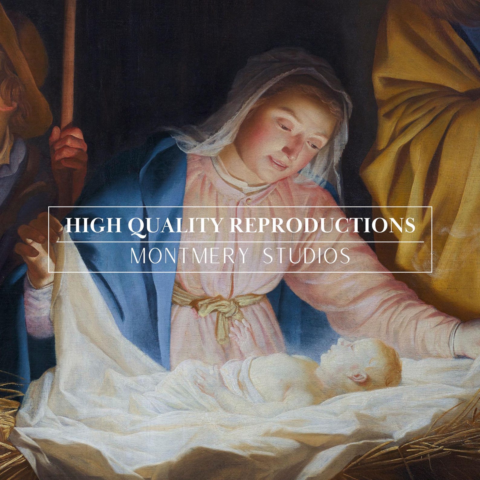 Nativity Scene Frame TV Art, Adoration of the Shepherds, Christian ...