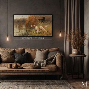 Hunting Dogs Frame Tv Art, Vintage Animal Frame TV Art, Wildlife ...