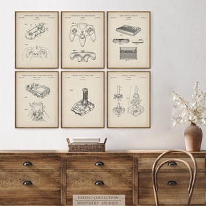 Vintage Video Game Patents, Retro Gaming Prints, Gamer Wall Art ...