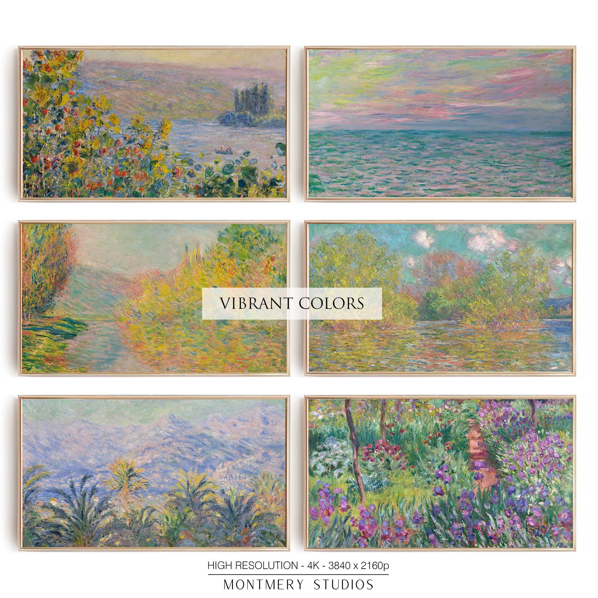 Claude Monet Frame TV Art Bundle 80 Monet Paintings Vintage ...
