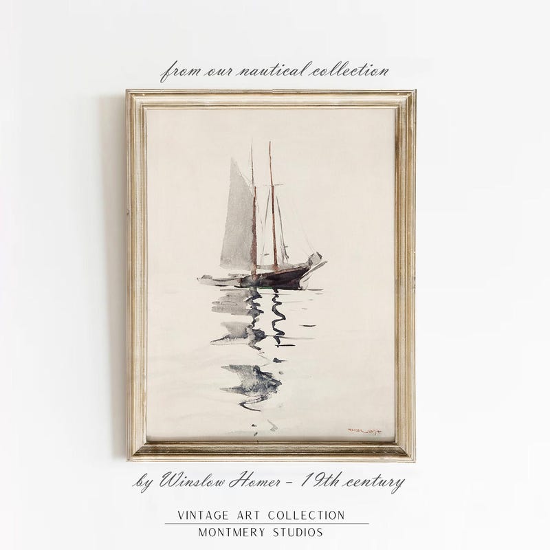 Sail Boat Print - Etsy