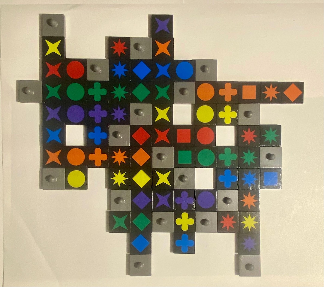 Qwirkle Unplayable Space Tiles, Qwirkle Game Pieces, Qwirkle ...
