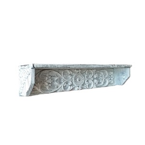 Neiwel Vintage Doa Distressed White Wood Wall Shelf , Wooden Wall Shelf ...