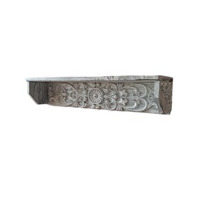 Neiwel Vintage Doa Distressed White Wood Wall Shelf , Wooden Wall Shelf ...