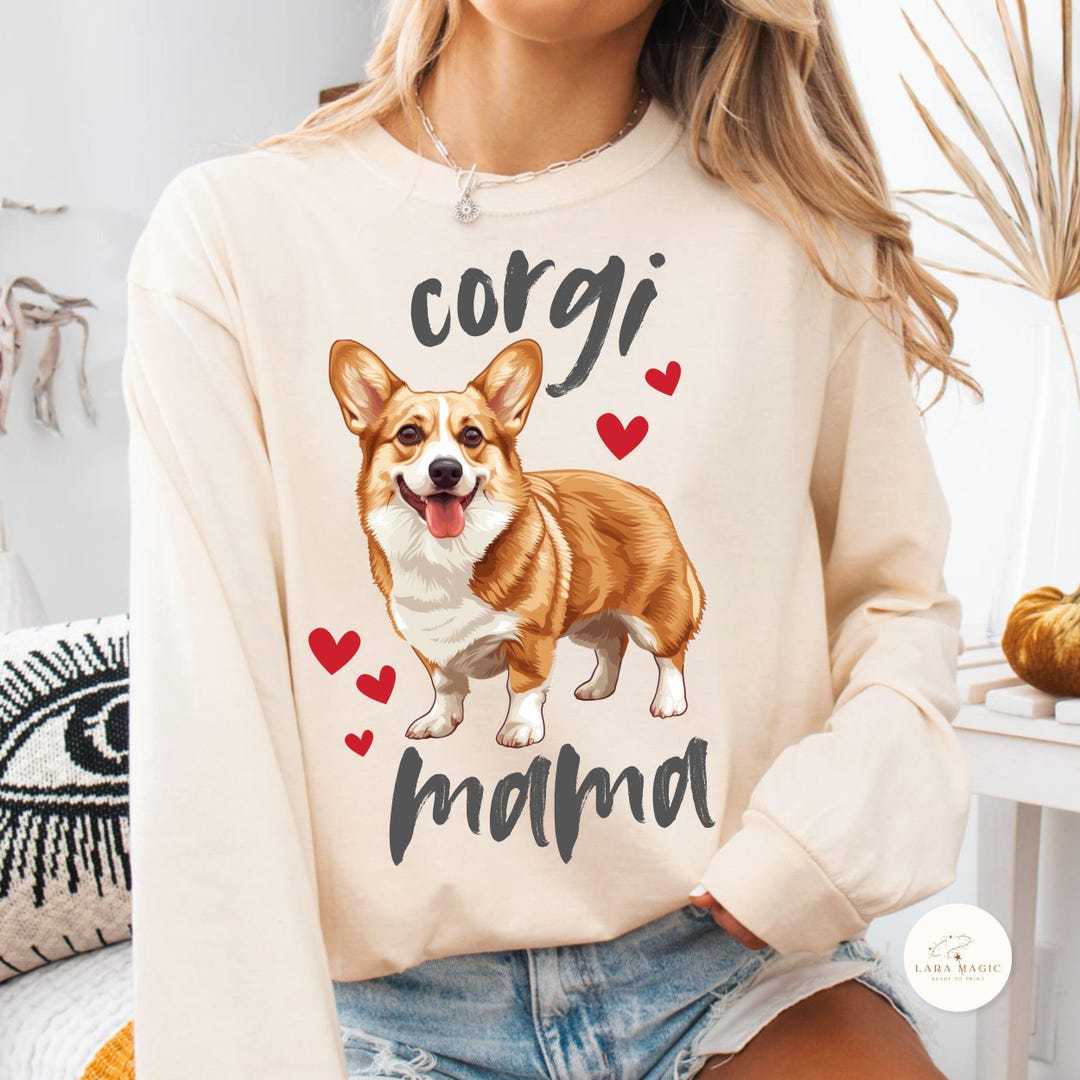 Corgi Mama PNG, Cute Dog PNG, Pet Lover PNG, Sublimation Design ...
