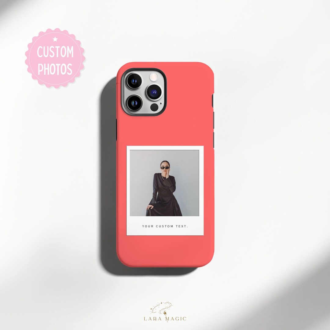 Custom Photo Portrait Phone Case, Polaroid Style, Personalized Gift - Etsy