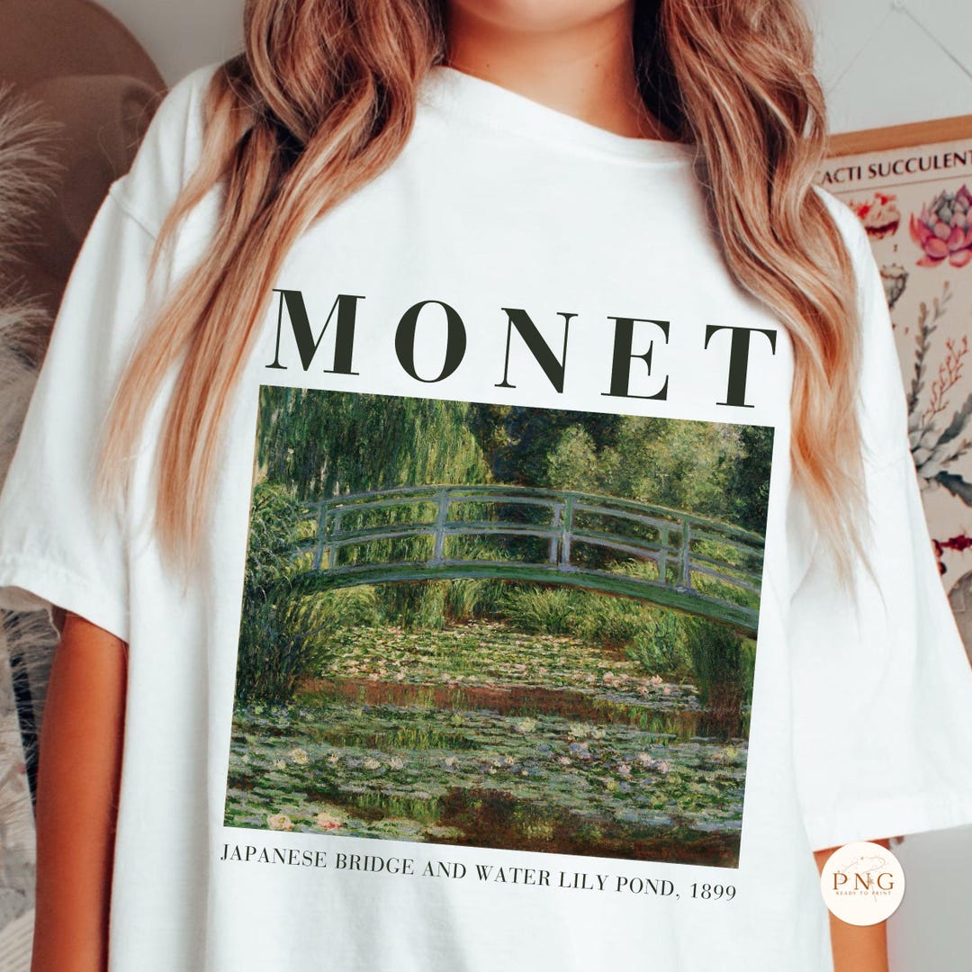 Monet Japanese Bridge PNG, Vintage Impressionist Art PNG, Garden ...
