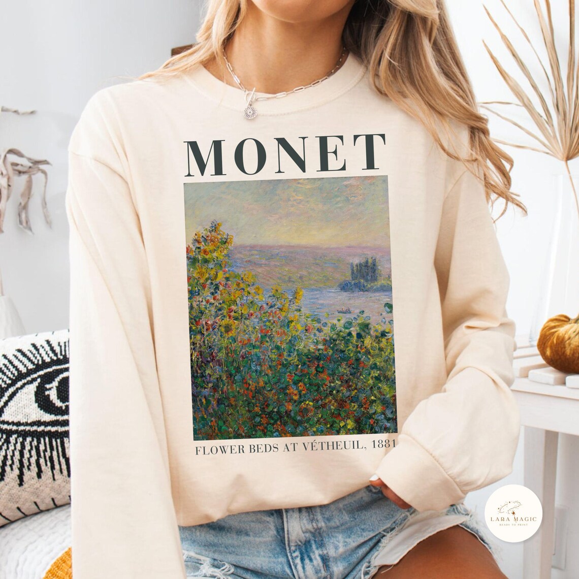 Monet Flower Beds PNG, Vintage Garden Painting PNG, Impressionist Art ...