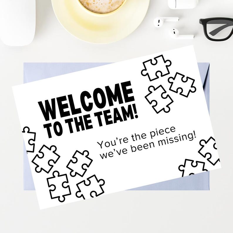 New Employee Welcome Cards: Printable Onboarding Cards (PDF Download ...