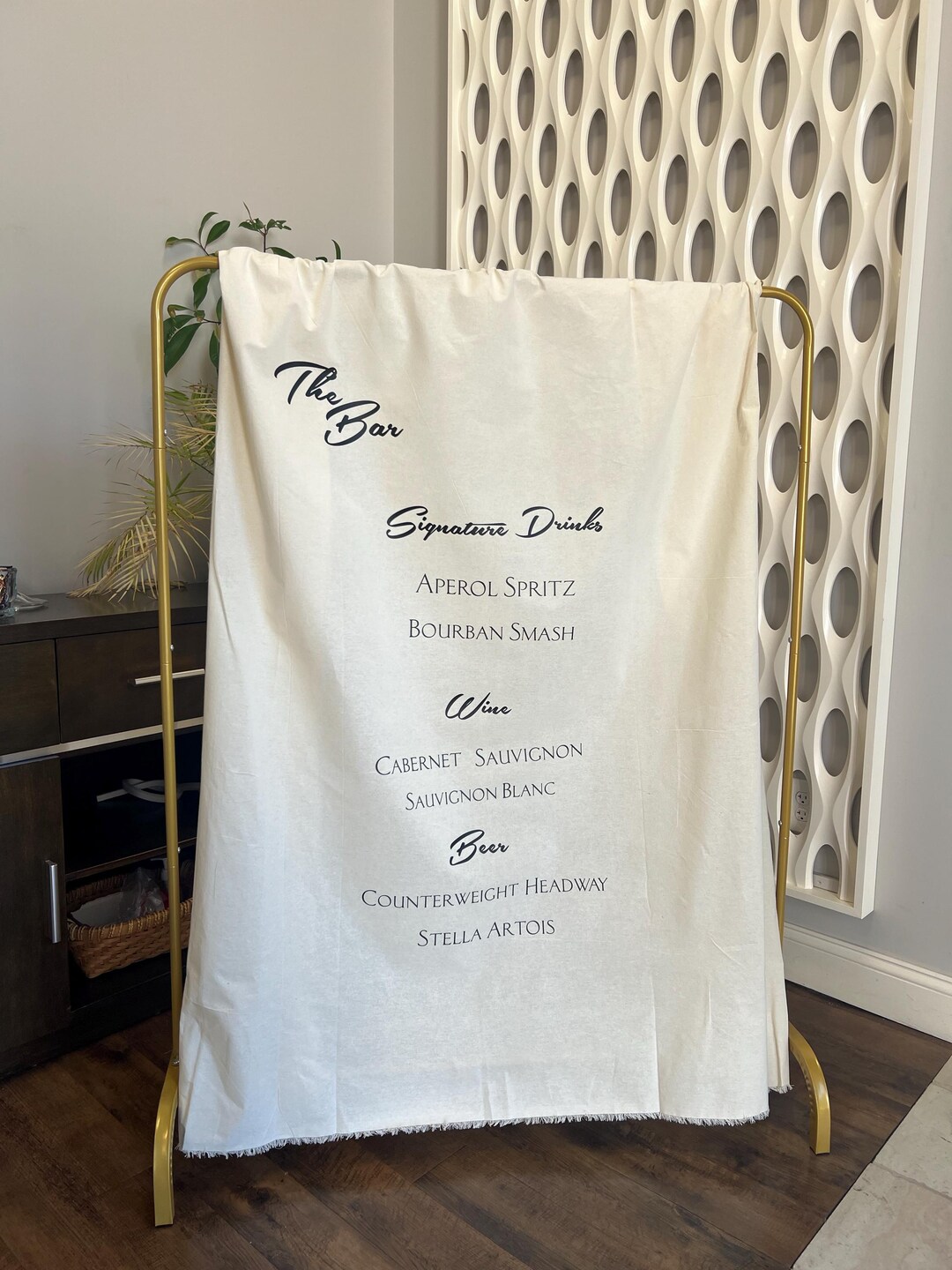 Linen Signage - Etsy