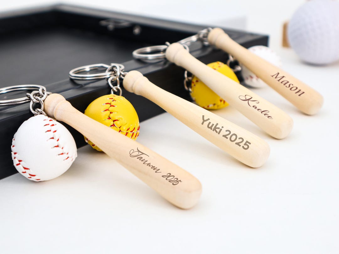 Personalized Baseball Key Chains,team Player Gifts,coach Gifts, Fan ...
