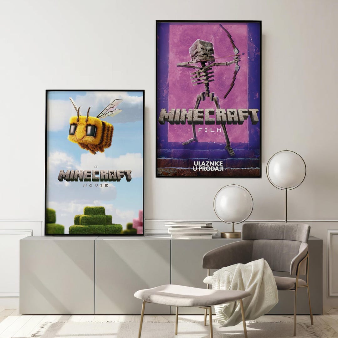 Movies Posters-a Minecraft Movie, Wall Art Prints, Canvas Posters ...
