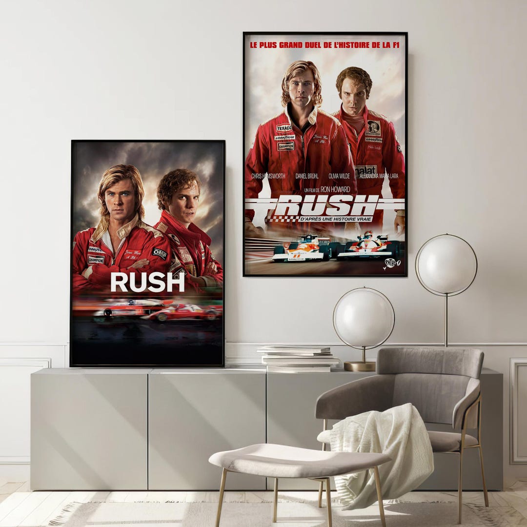 Movie Posters -rush, Wall Art Prints, Canvas Posters, Personalized ...