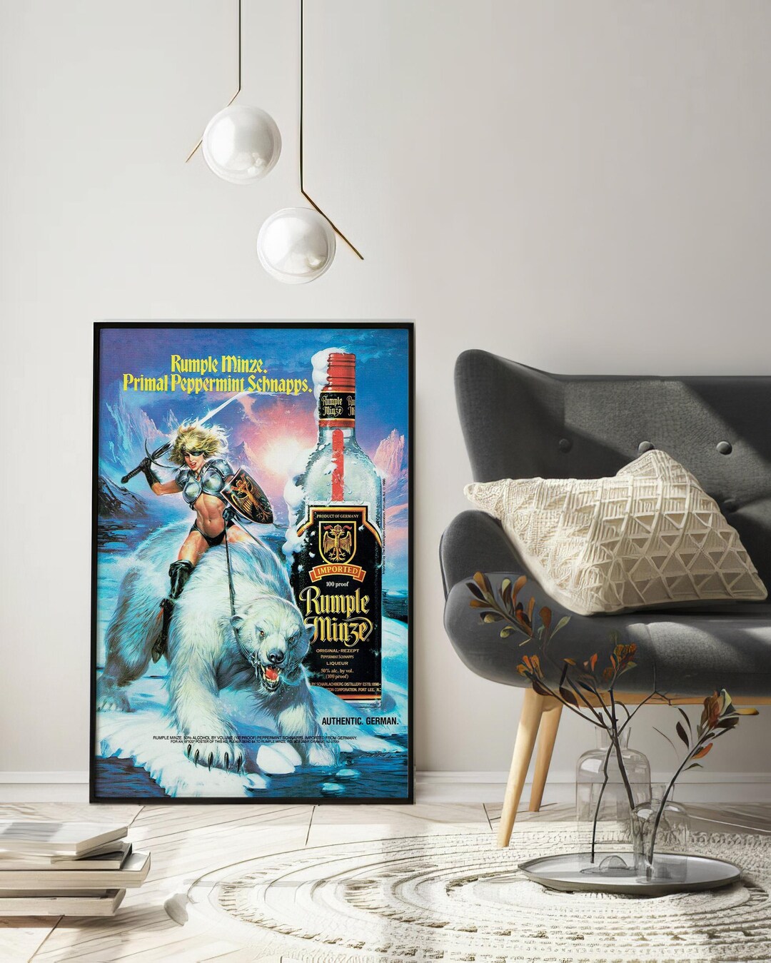 Rumple Minze Primal Peppermint Schnapps Poster Print, Wall Art Prints ...