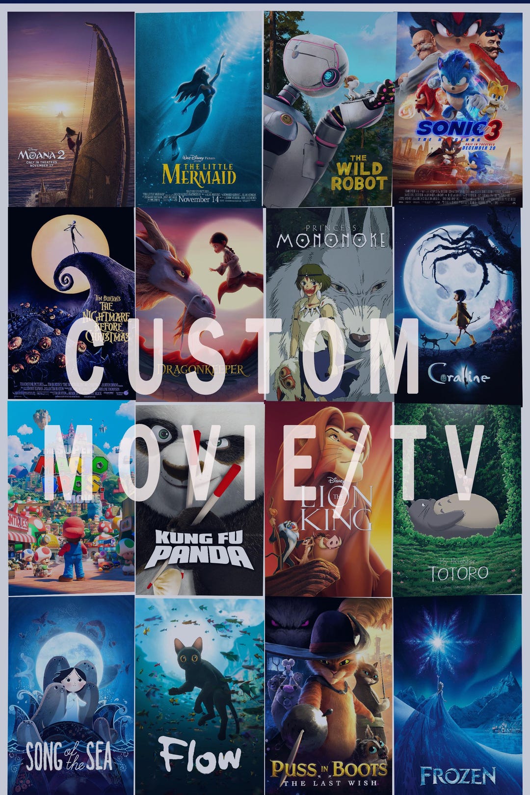 Custom Cartoon Movie Posters, Anime Movie Posters, Japanese Movies ...