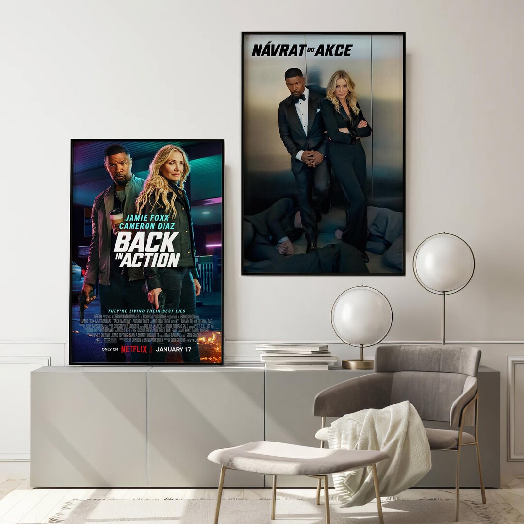 Comedy Posters-back in Action, Wall Art Prints, Canvas Posters ...