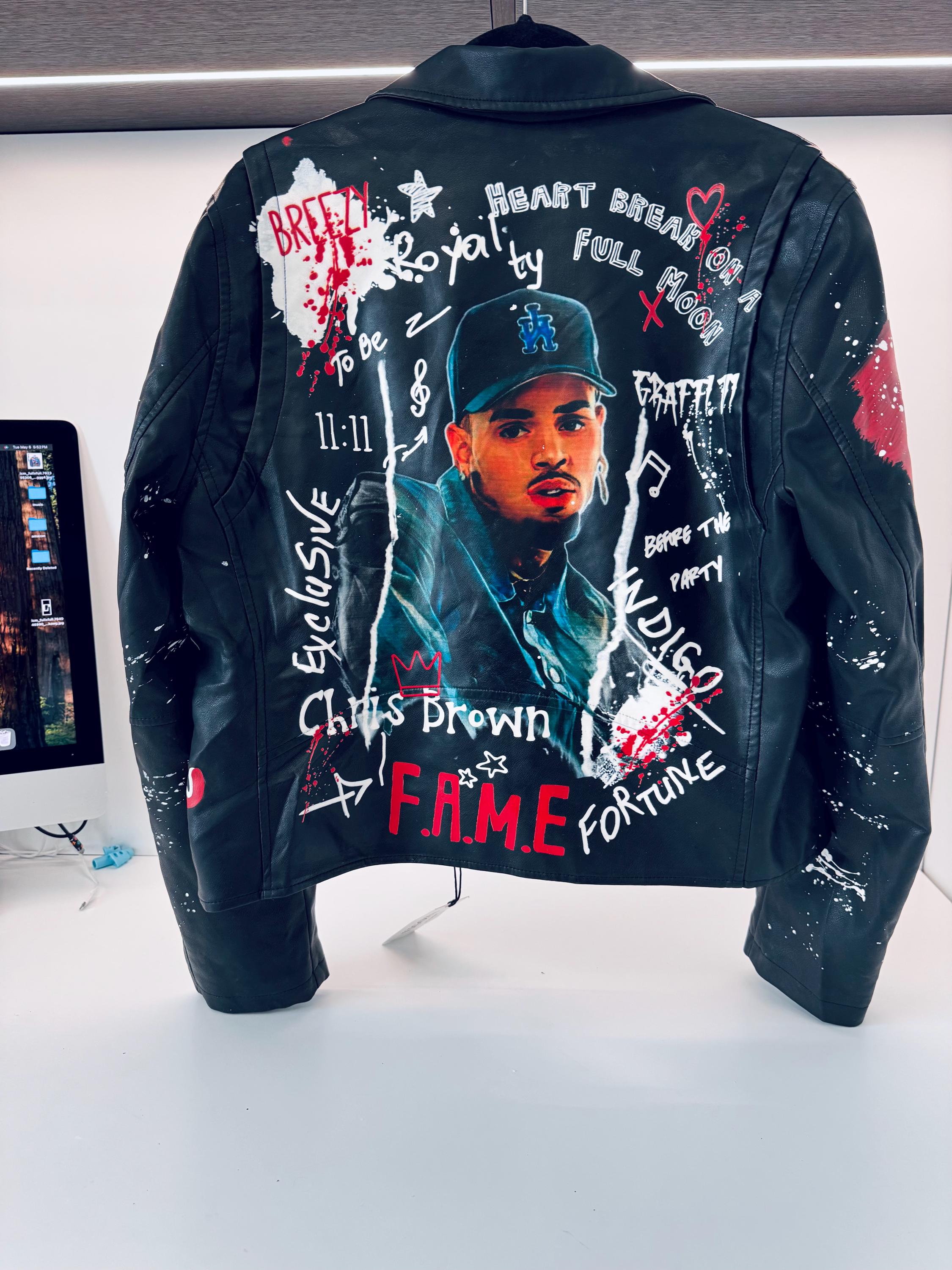 Custom Eco Leather Jacket – Personalized With Your Text, Logo, Portrait ...