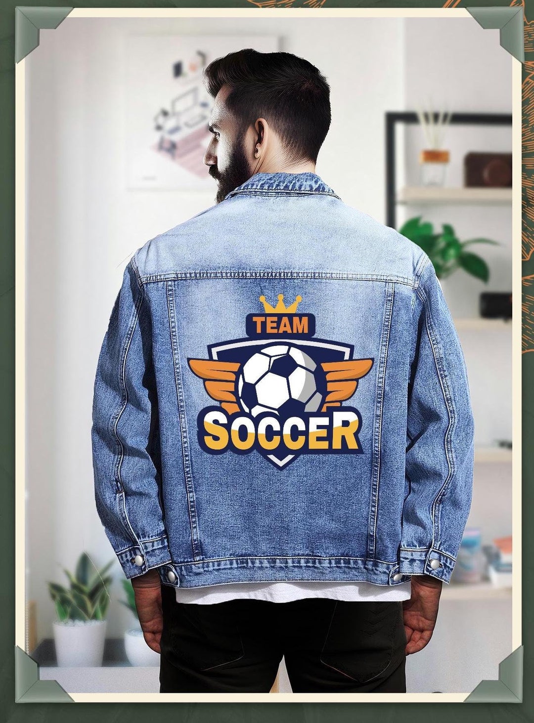 Custom Mens Denim Jacket, Personalized Jean Jacket for Men, Custom ...