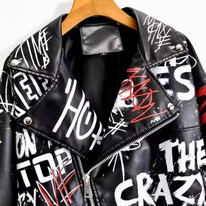 Custom Women Leather Jacket, Printed Leather Jacket for Women,custom ...