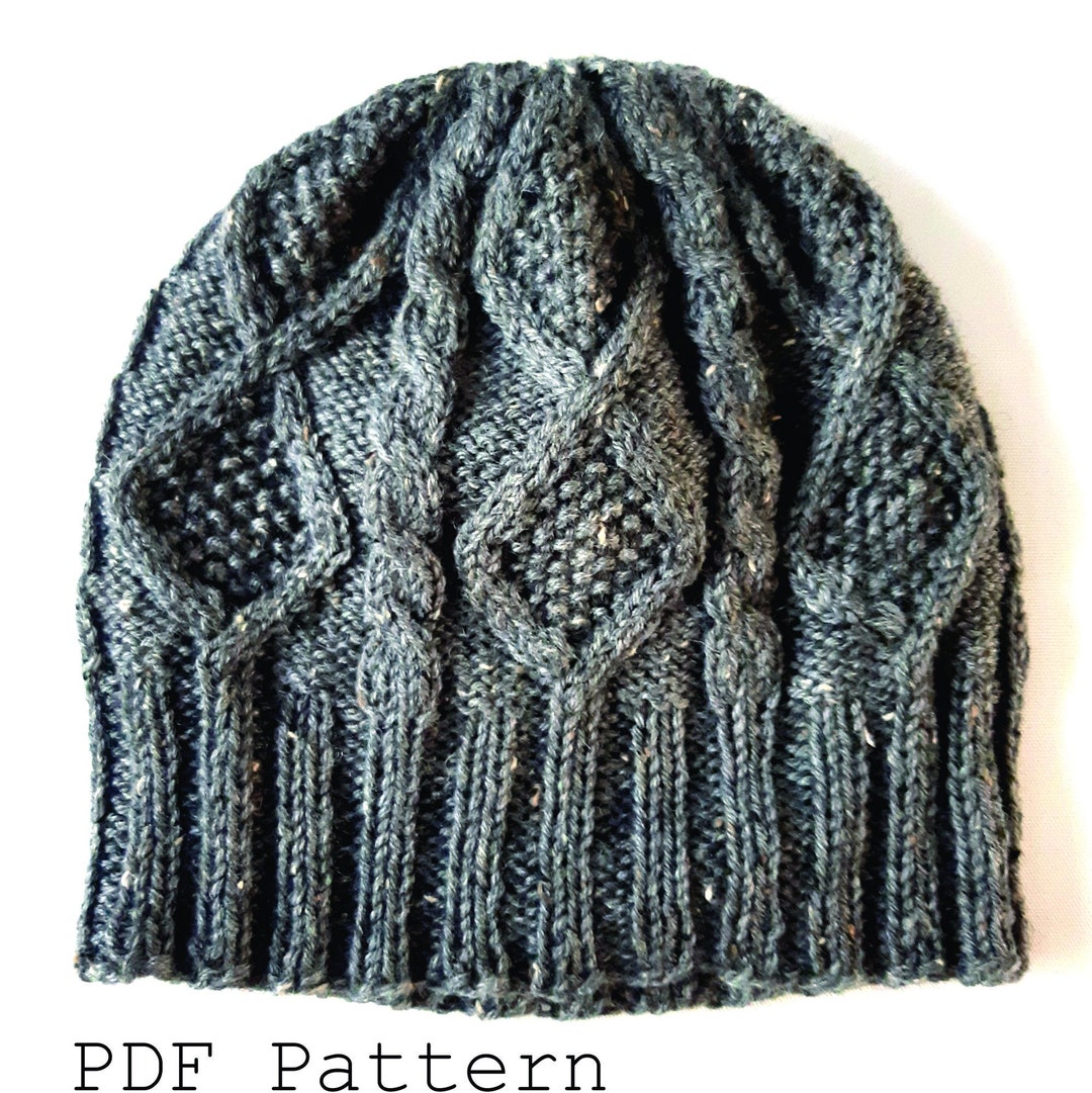 Knitting Pattern - Fisherman Cable Beanie, Instant Download PDF ...