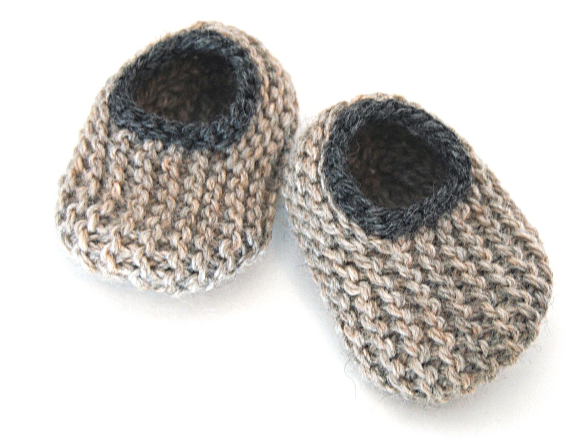 Knitting Pattern - Wool Baby Slippers, Sizes 0-18 Months, Instant ...