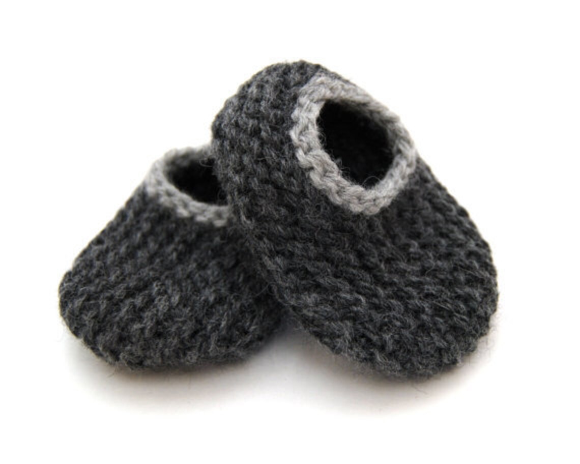 Knitting Pattern - Wool Baby Slippers, Sizes 0-18 Months, Instant ...