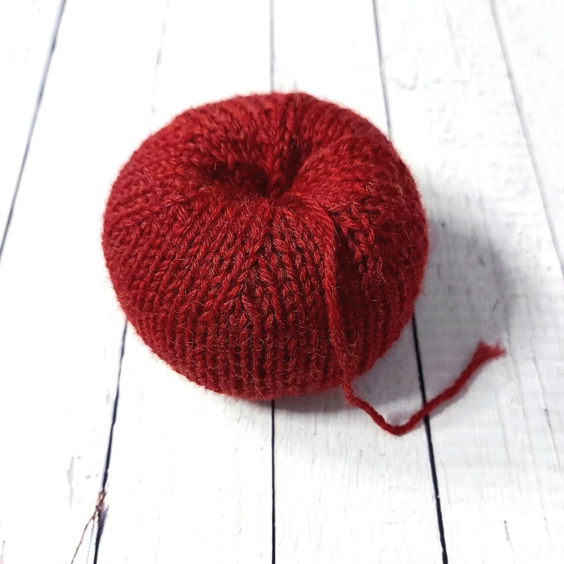 Knitting Pattern - How to Knit Stuffed Apples, 4" Wool Apple Printable ...