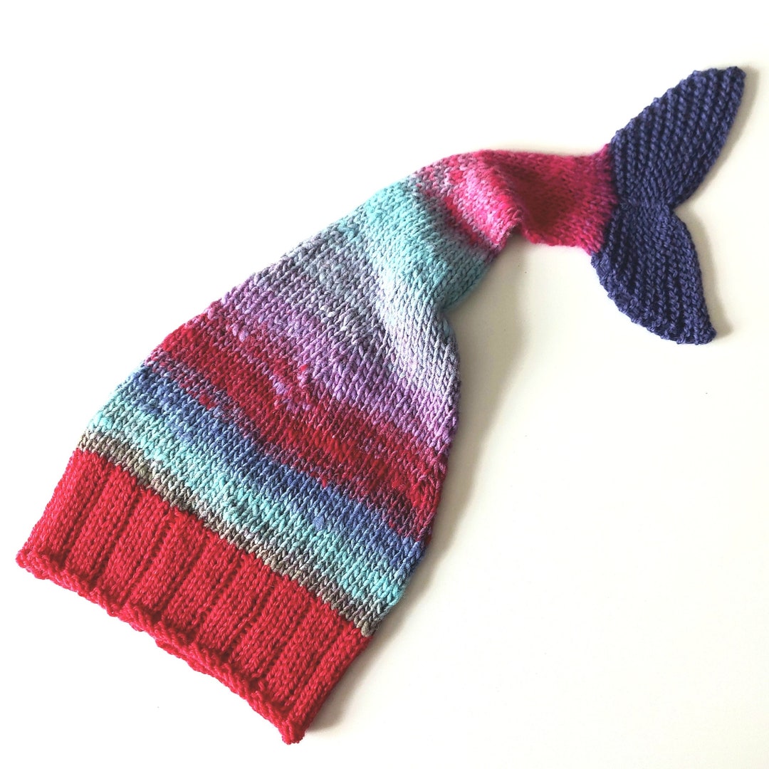 Fish Tail Hat Wool Stocking Hat Mermaid Tail One Size Kids - Etsy