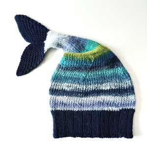 Fish Tail Hat, Wool Stocking Hat, Mermaid Tail, One Size Kids Large to ...