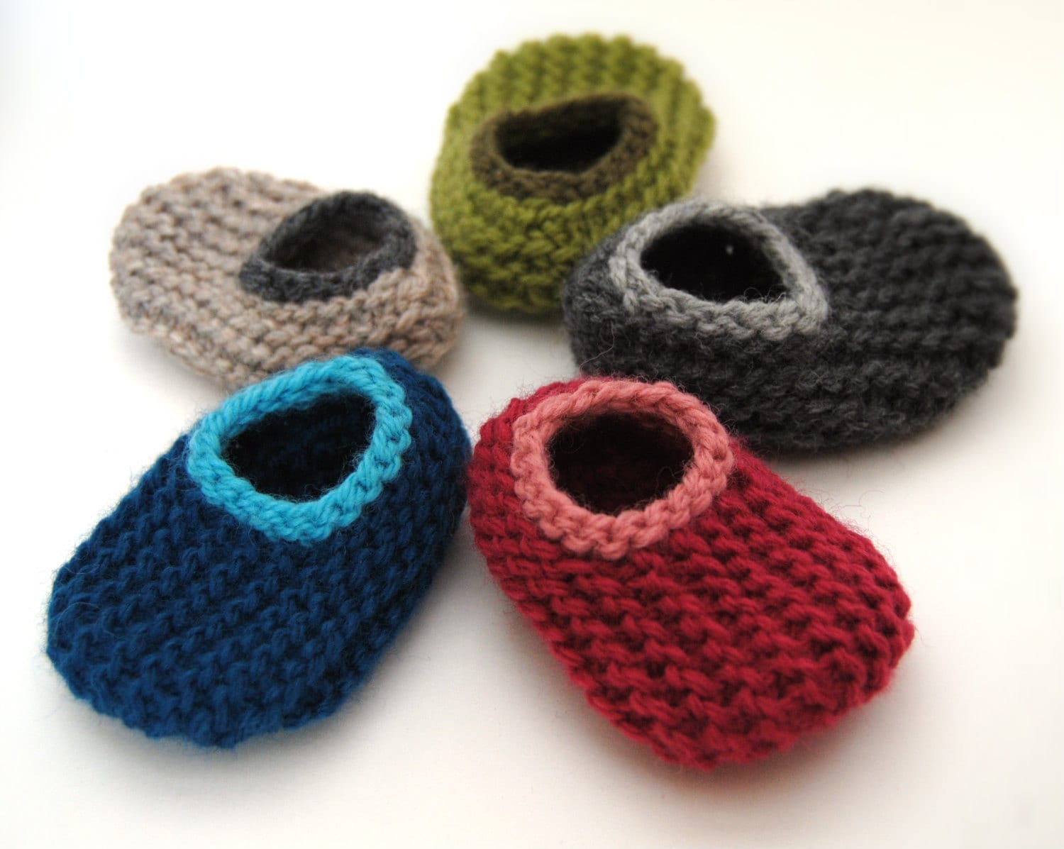 Knitting Pattern - Wool Baby Slippers, Sizes 0-18 Months, Instant ...