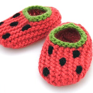 Wool Baby Watermelon Slippers, Booties, Crib Shoes - Etsy