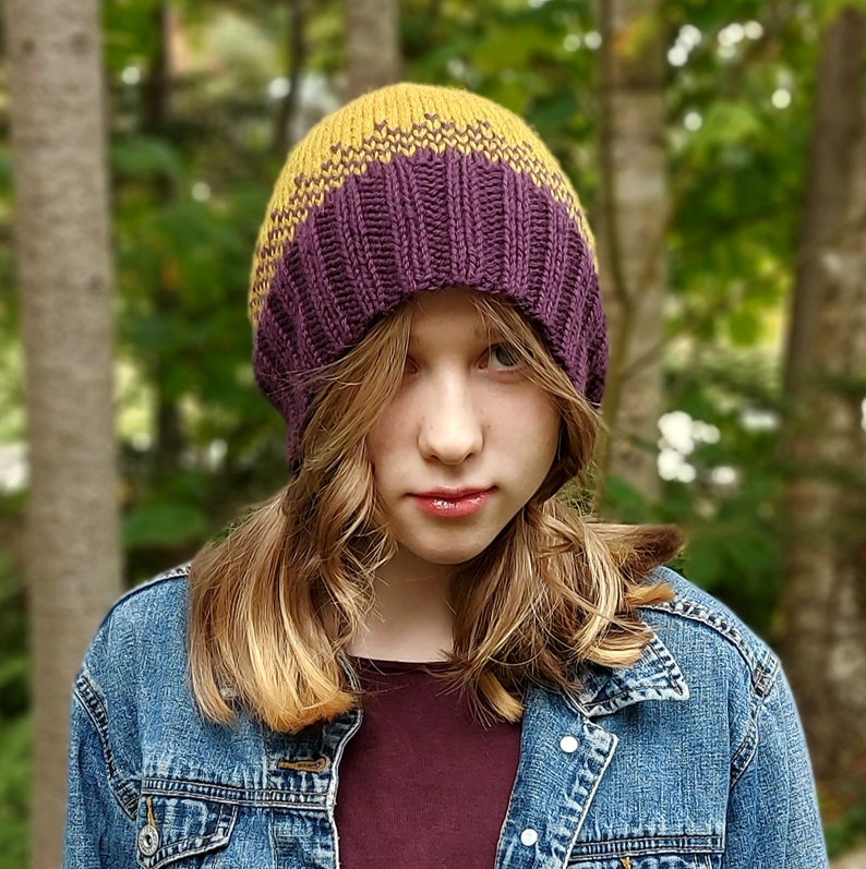 Knitting Pattern - Fall Harvest Beanie, Adult - Etsy