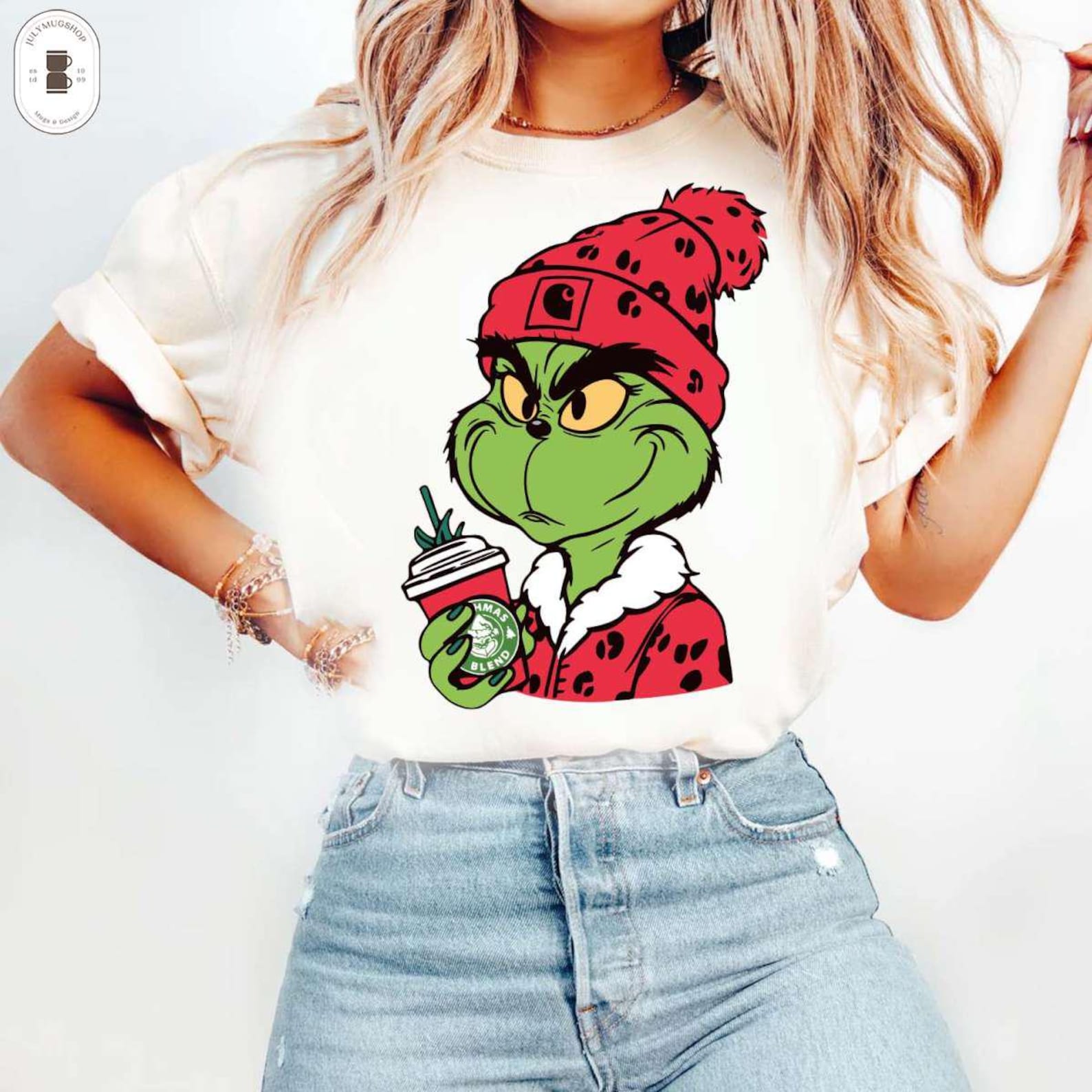 Carhartt Red Grinch Starbucks Coffee Shirt, Carhartt Grinches Coffee ...