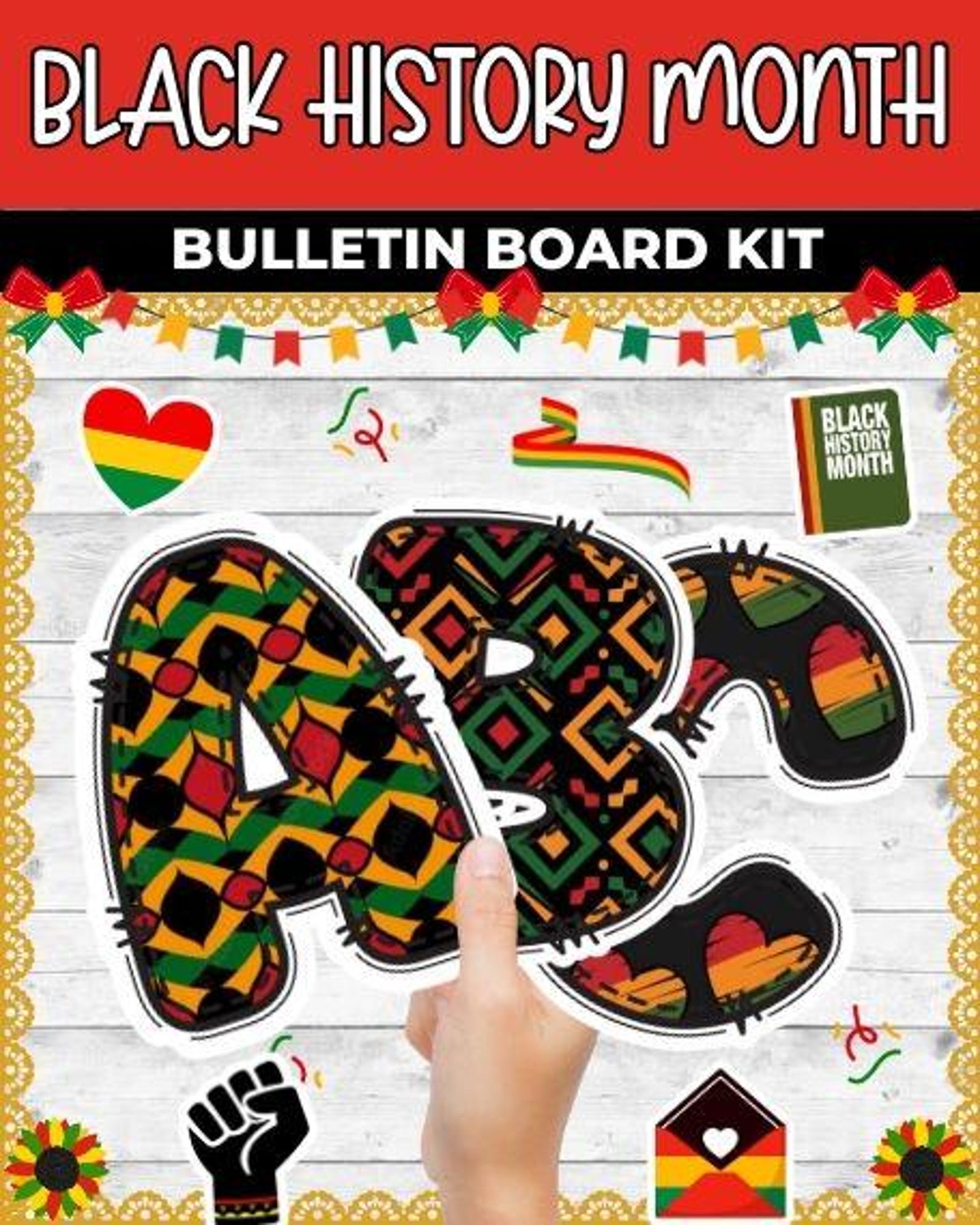 Black History Month Bulletin Board Kit, February Printable Bulletin ...