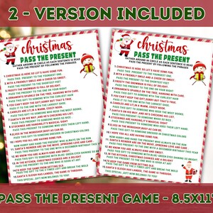 Christmas Pass the Present Game, Christmas Party Game, Christmas ...
