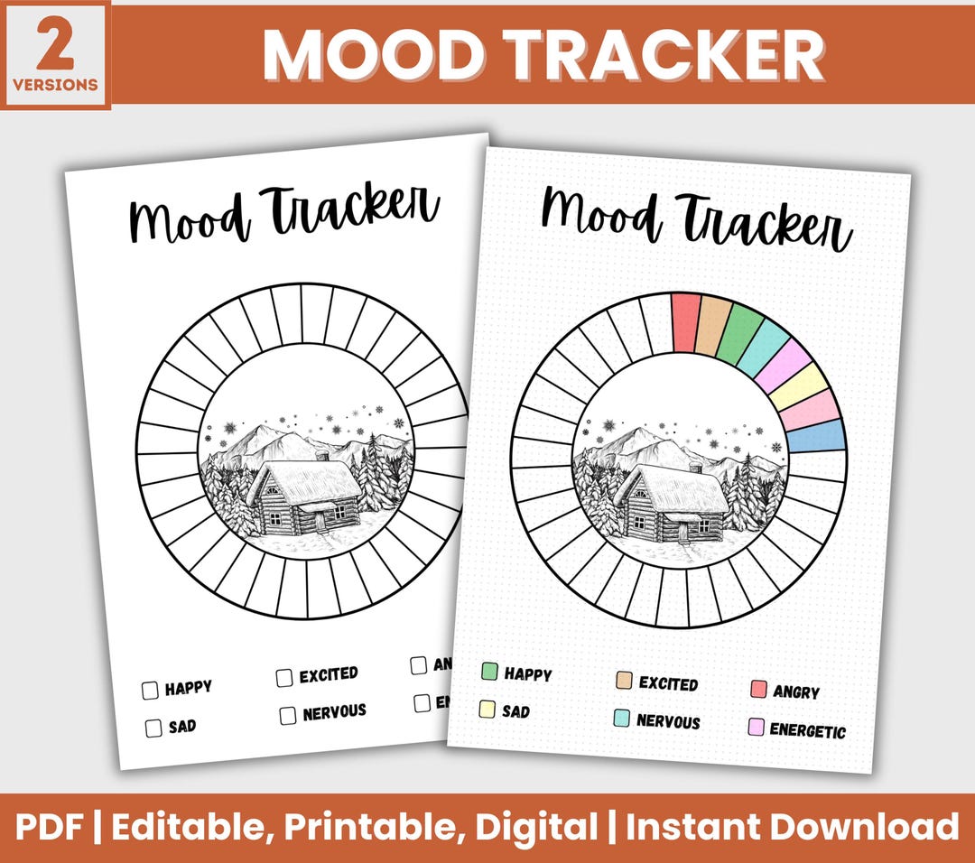 Christmas Present Mood Tracker, Christmas Gift Mood Journal, Winter ...