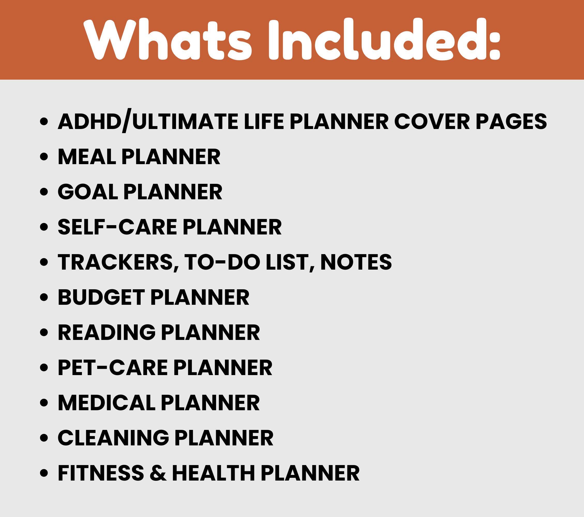 Mega ADHD Planner Bundle, Ultimate Life Planner Bundle 2025 ...
