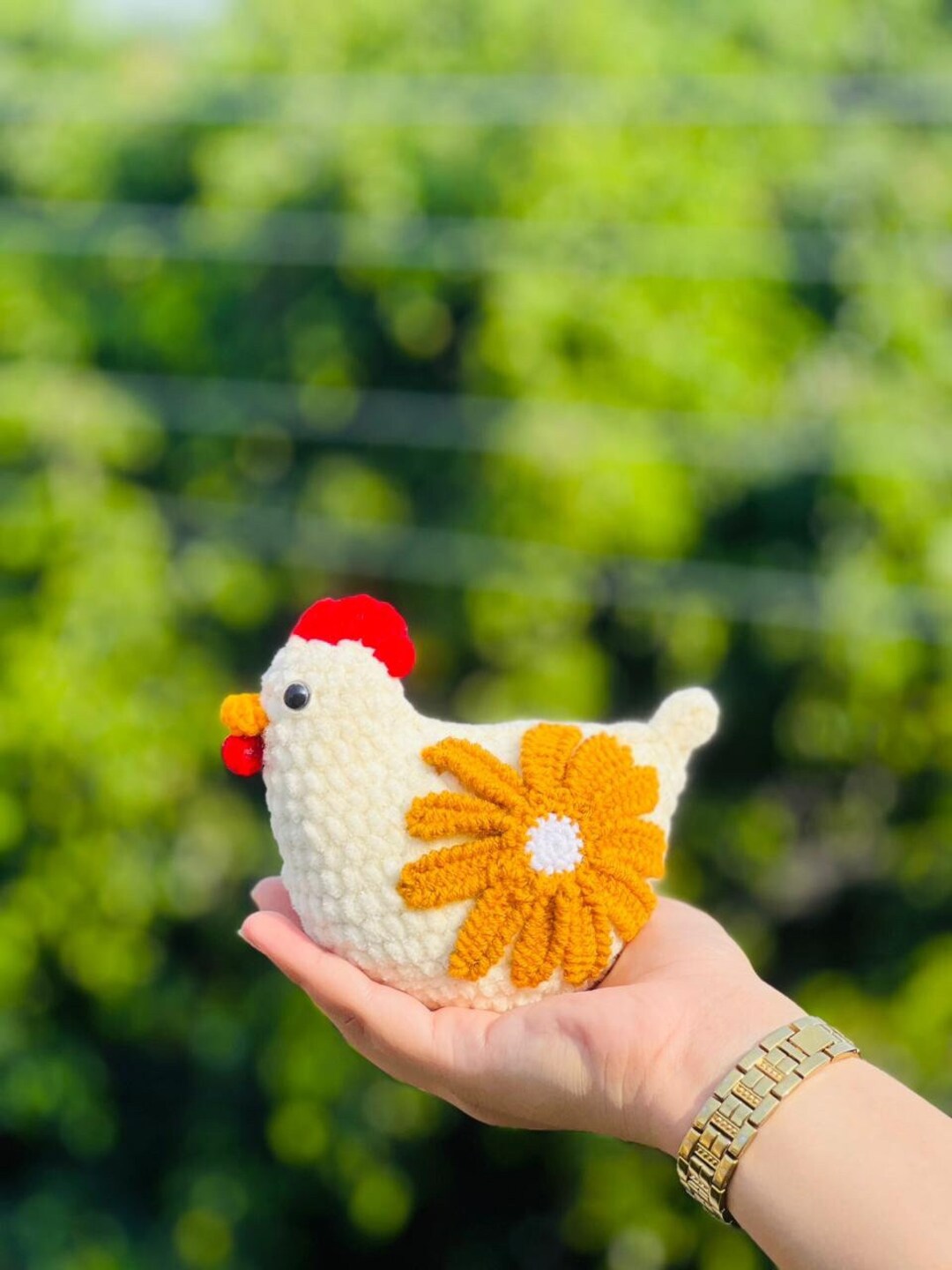 Chicken Crochet Pattern, Crochet Hen Pattern for Farmhouse, Original ...
