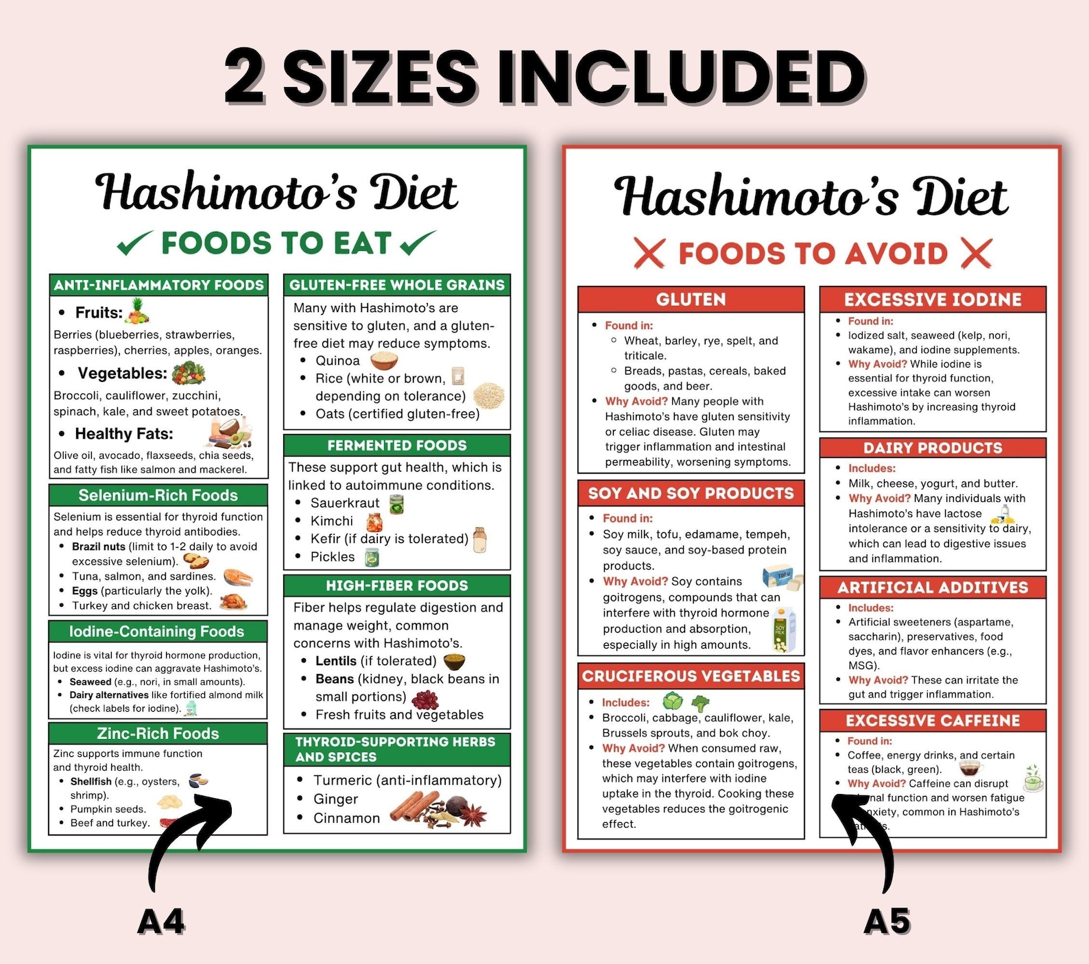 Hashimoto's Diet Food List, Thyroid Diet Meal Plan, Thyroiditis Health ...