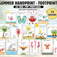 25 Design Handprint Memory Book Printable for Prek, Preschool ...