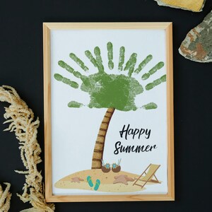 Printable Summer Handprint Craft Bundle, Summer Handprint Art, Summer ...